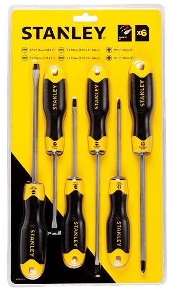 Stanley 6 pc. Cushion Grip Magnetic Screwdriver Set 66-672 | Lazada PH