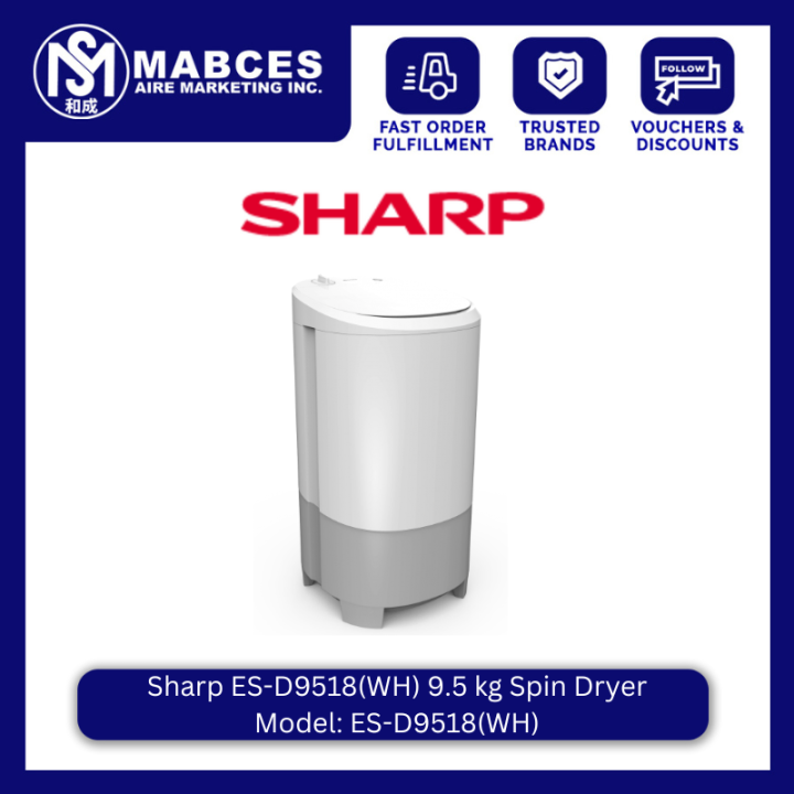 Sharp ES-D9518(WH) 9.5 kg Spin Dryer | Lazada PH