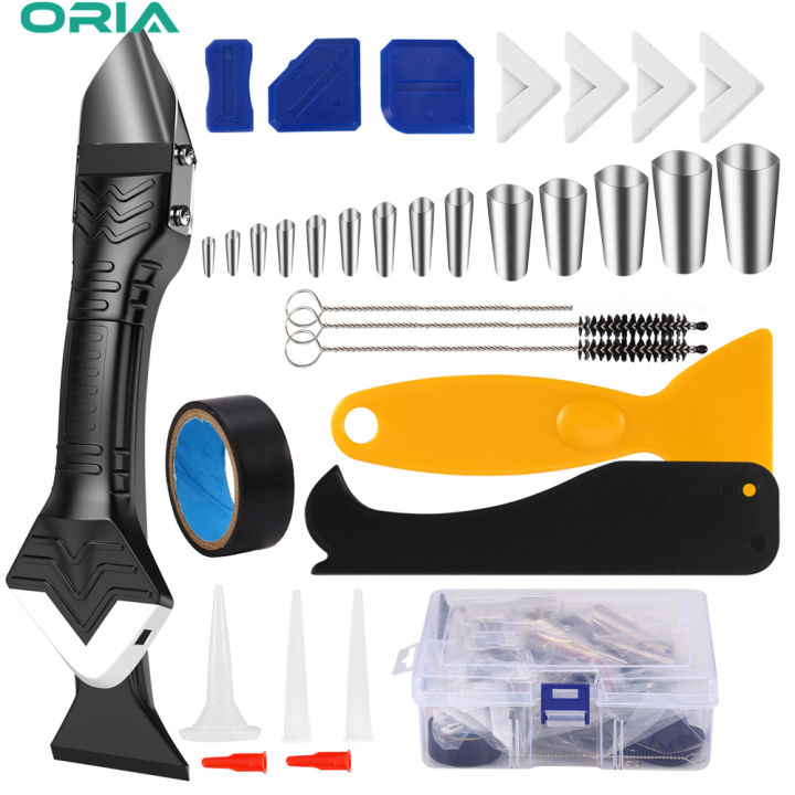 ORIA 35 in 1 Caulking Tool Kit Caulking Scraper Cleaner Set Silicon ...