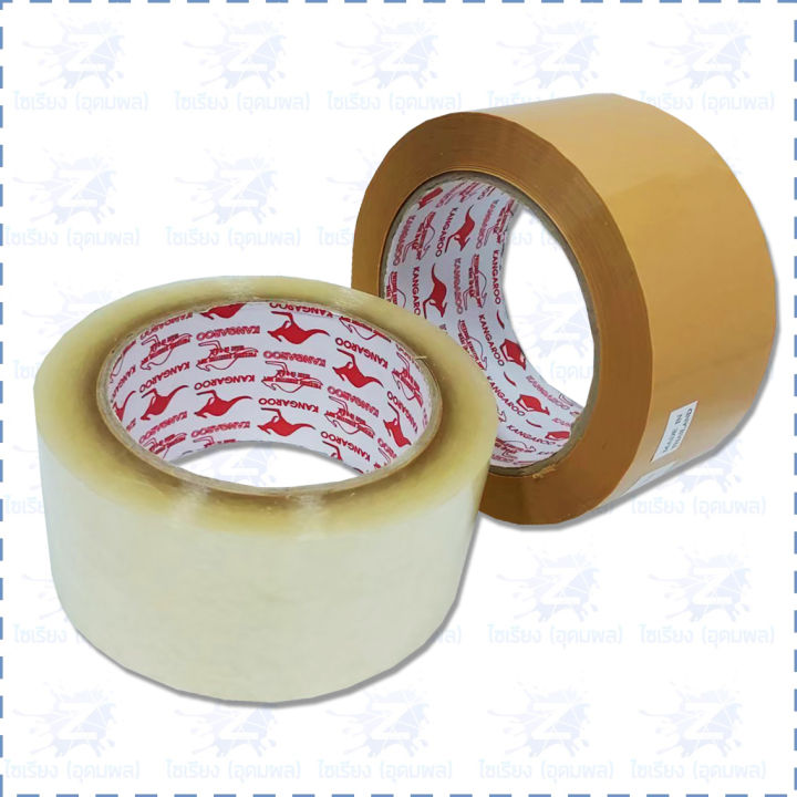 เทปปิดกล่อง เทป OPP 50-100หลา ตราจิงโจ้ Kangaroo Packing Tape | Lazada ...
