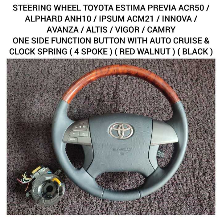 Steering Wheel / Roda Stereng / Pasang Dan Main Toyota Estima Previa ...