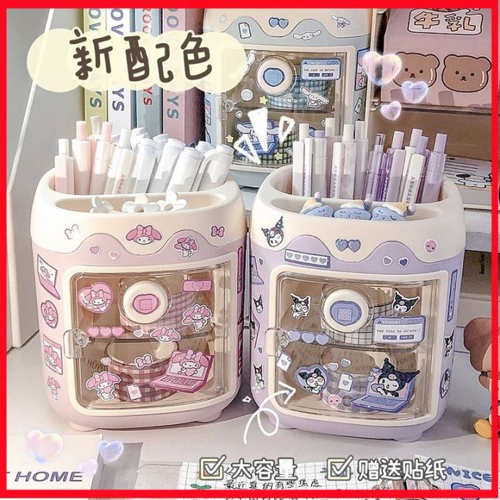 1PC Cute Sanrio Series Desk Organizer Kuromi Storage Box 2 Layer ...