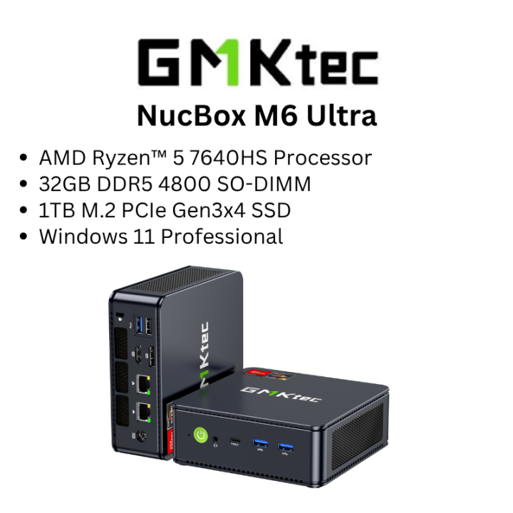 [SG] GMKTec NucBox M6 Ultra AMD Ryzen™ 5 7640HS mini pc 32GB DDR4 1TB ...