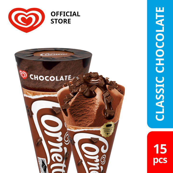 Cornetto Classic Chocolate Ice Cream (15 Pieces) | Lazada