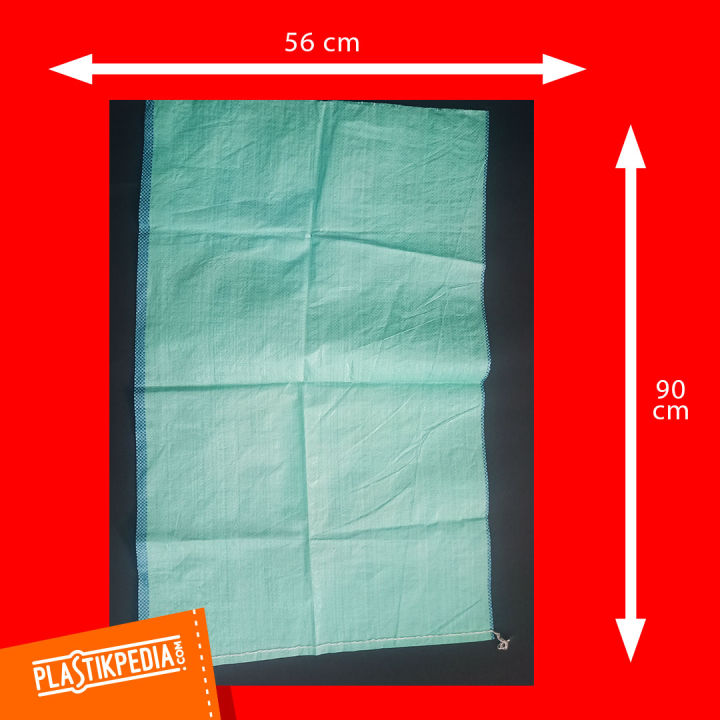 Karung Plastik Hijau Melon Ukuran 56x90 cm - 50 kg (1 BALE isi 1000 pcs ...