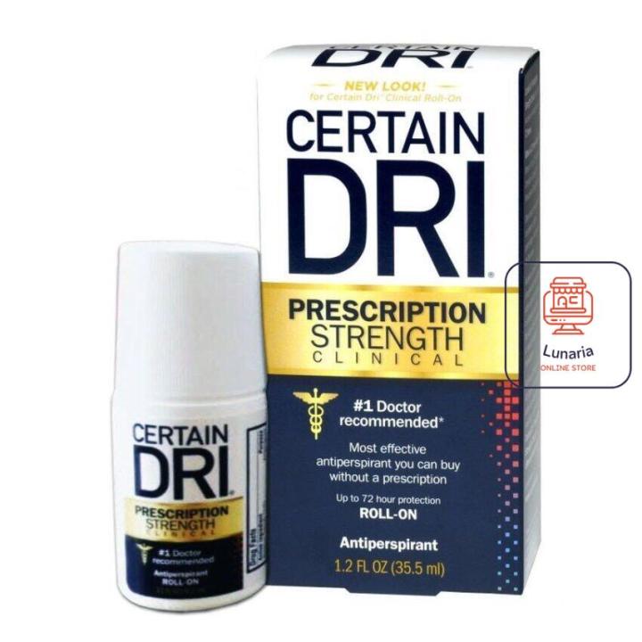 Certain DRI Roll-On เซอร์เทนดราย โรลออน สูตรเข้มข้น จำนวน 1 กล่อง ...