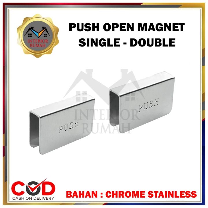 Push Open magnet singel dan double engsel jepit kaca | Lazada Indonesia