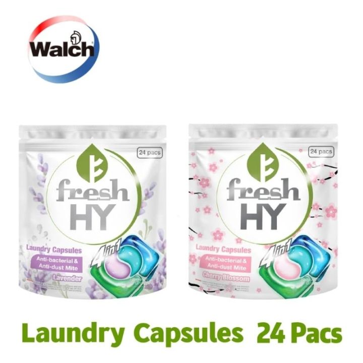 [TKM] FRESH HY 4in1 Laundry Capsules 10ml x 24pcs Refill | Lazada