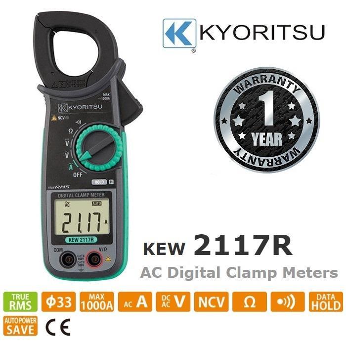KYORITSU 2117R TRUE RMS Digital Clamp Meter (KEW2117R) | Lazada