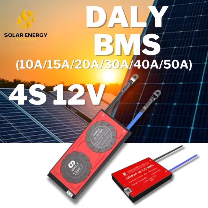 DALY BMS 4S 12V - 10A / 15A / 20A / 30A / 40A / 50A - BMS for Lifepo4 32650 3.2v nominal Wide ...