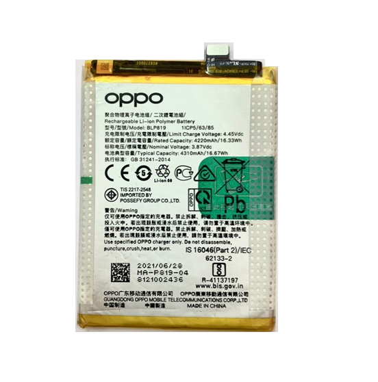Pin Oppo P819 / Reno 5-4G / Reno5-4G / Reno 5 Lite / Reno 5Z / Reno 6 ...