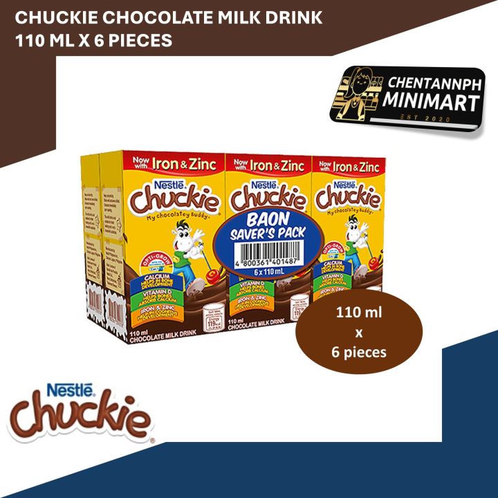 NESTLE Chuckie Opti-Grow Flavoured Milk Baon Saver's Pack 110ml x 6 ...