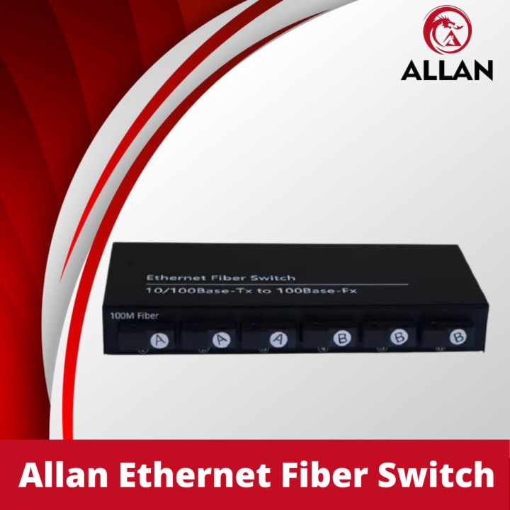Allan HTB-3100AB Fiber Switch 3A 3B Media Converter 6F2E 10/100M ...