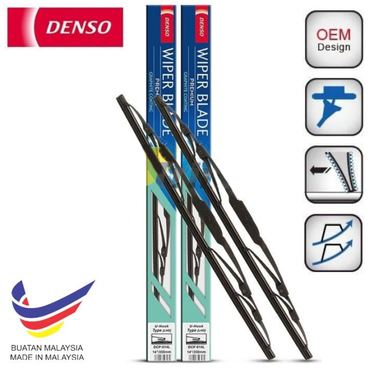 DENSO 17" 19" 20" 21" 22" 26" Inch PREMIUM Wiper Blade with Graphite ...