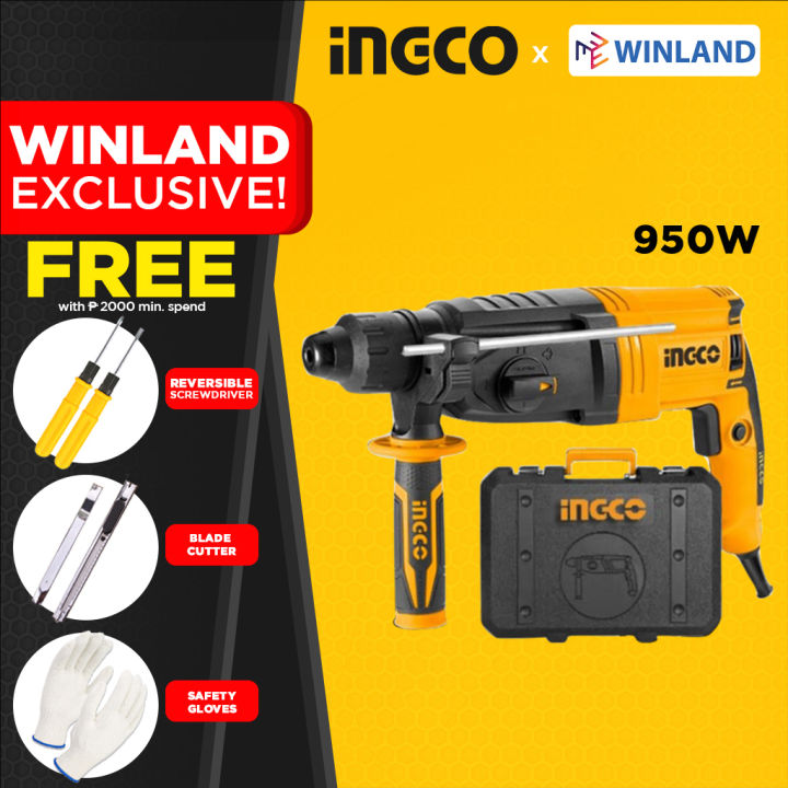 INGCO by Winland Rotary Hammer Power Tool 950W RGH9528 Rotary Hammer ...