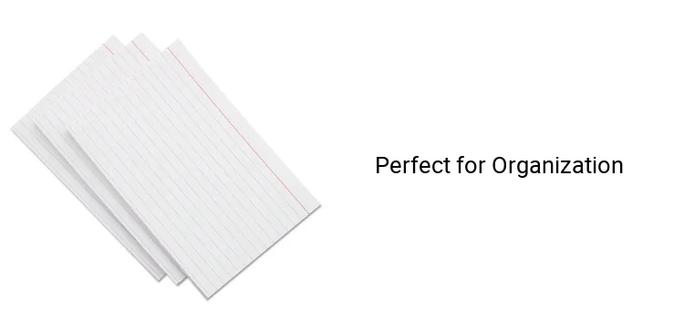 Index Card Sizes 3x5 (1/8) 4x6(1/4) 5x8 (1/2) 100PCS | Lazada PH