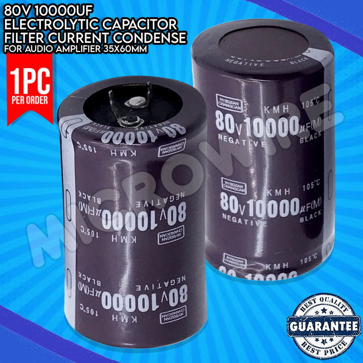 80V 10000uF Electrolytic Capacitor Filter Current Condenser For Audio ...