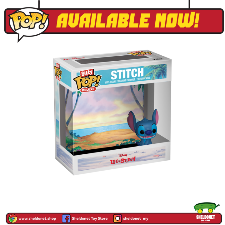 Funko Bitty Pop! Deluxe: Lilo & Stitch - Stitch (Beach) [Exclusive ...