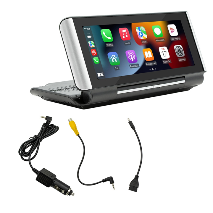 6.86Inch Car Portable Adjustable Flip Screen Car Wireless CarPlay ...