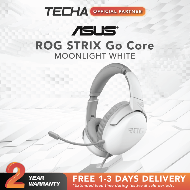 ASUS ROG Strix Go Core Moonlight Gaming Headset - White | Lazada Singapore