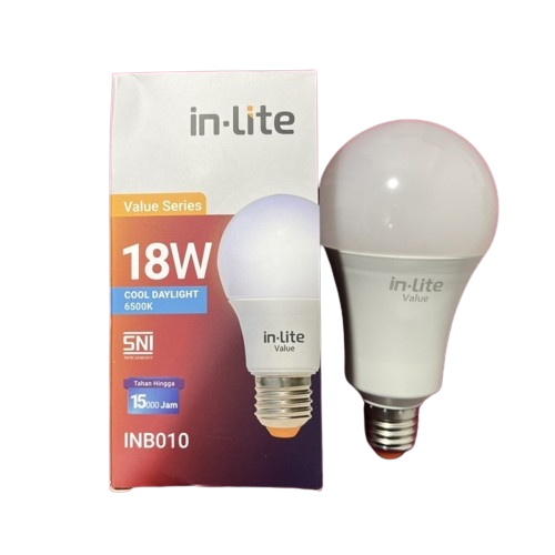 inLite LAMPU LED BULB VALUE 18W 18 WATT INB010 CAHAYA PUTIH | Lazada ...