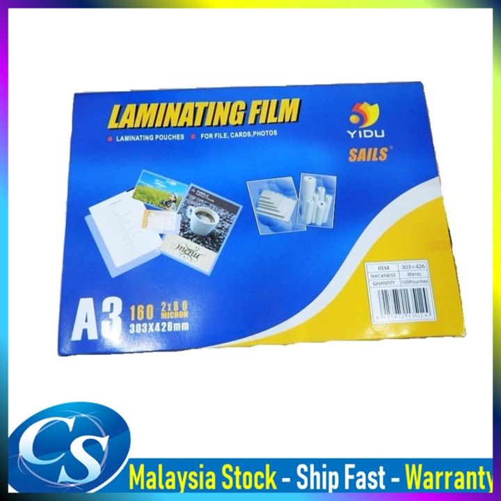 CS Mall : A3 High Quality Laminating Laminate Laminator Pouches Film A3 ...