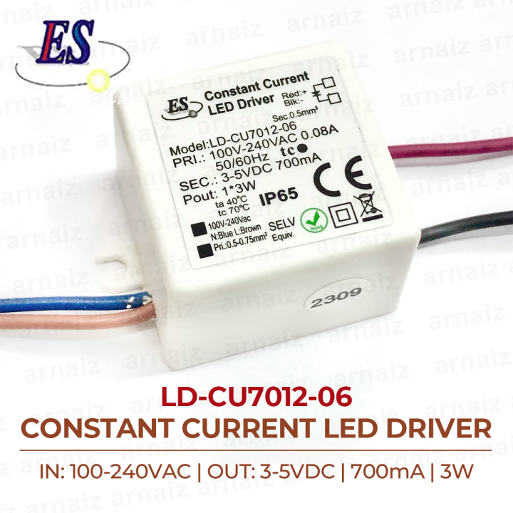 LD-CU7012-06 Constant Current LED Driver IN:100-240VAC OUT:3-5VDC ...
