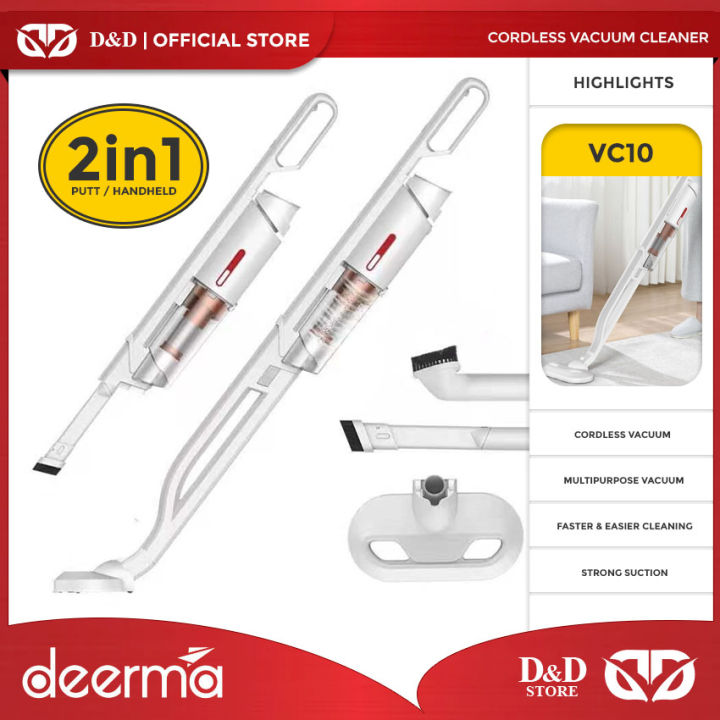 D&D | Deerma VC10 Cordless Multipurpose Dust Buster Cyclone Charging ...