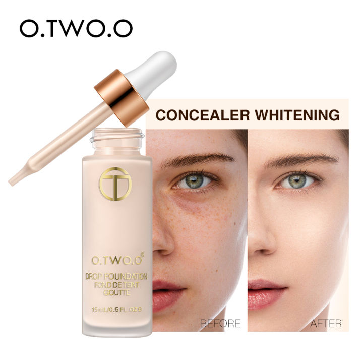O.TWO.O 9122 Foundation Liquid Tinted Sunscreen SPF50+++Full Cover ...