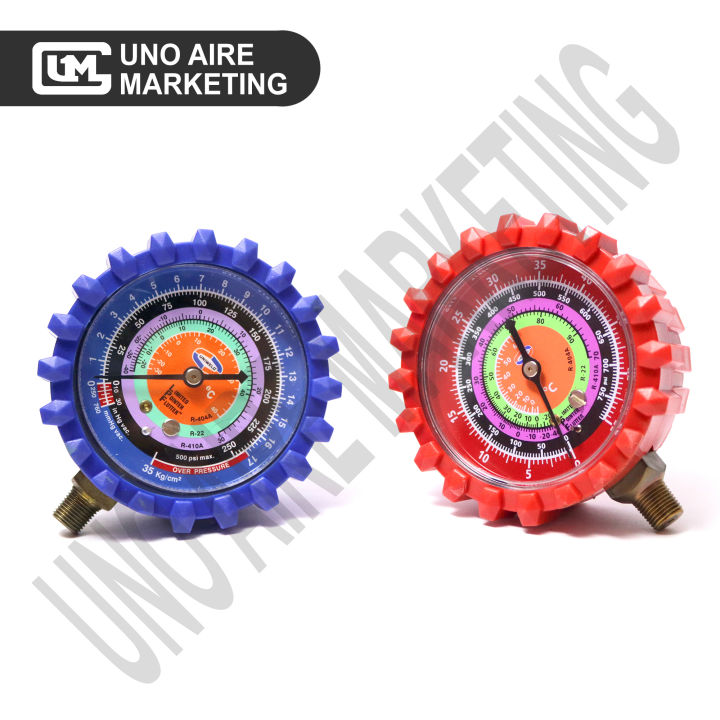 UNIWELD Single Pressure Gauge R410a-R22-R404a-R134a Single (Low or High ...