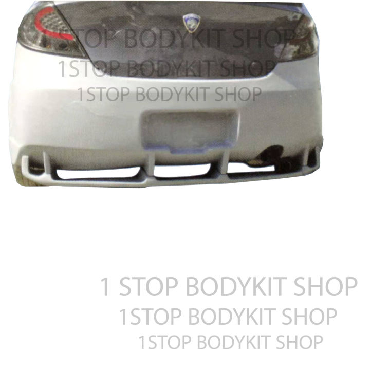 PROTON GEN 2 REAR BUMPER (CHARGE SPEED) FIBER(FIBERGLASS)SKIRT LIP ...