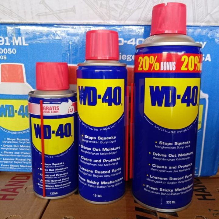 WD 40 WD-40 WD40 ANTI KARAT / PELUMAS ANTI KARAT ISI 120 ML LUBRICANT WD 40 120 ML 191 ML 333ML ...