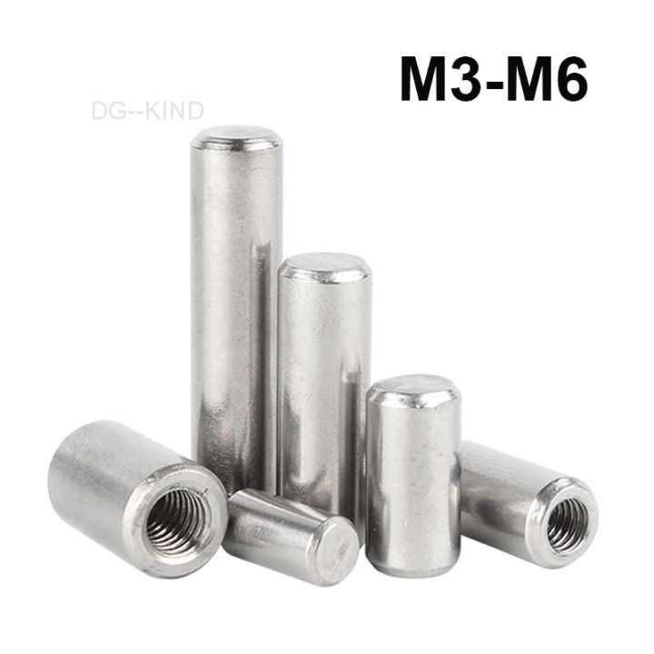 1 piece 304 stainless steel dowel pins internal thread cylindrical pin ...