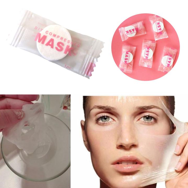 100 PCS Compressed Mask Compress Facial Mask Compressed Sheet Skincare ...