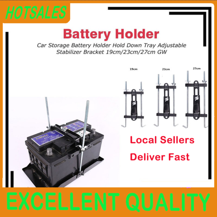 Adjustable Car Battery Holder Stabilizer Mount Rack Metal Fixed Bracket ...