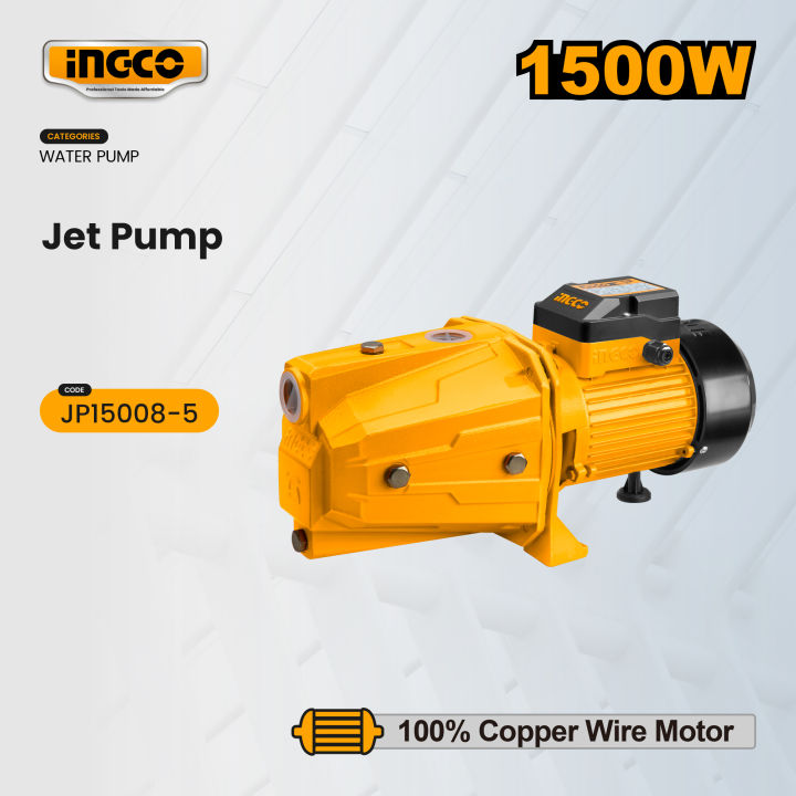 INGCO Jet Pump Water Booster 2HP 1500W JP15008-5 IPT | Lazada PH