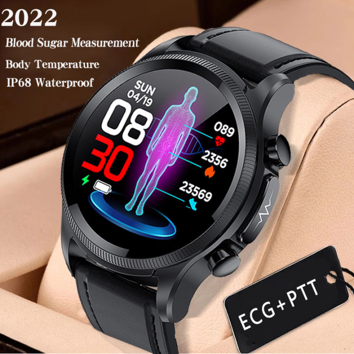E400 Cardiac Blood Glucose High End Smart Health Watch Temperature ECG ...