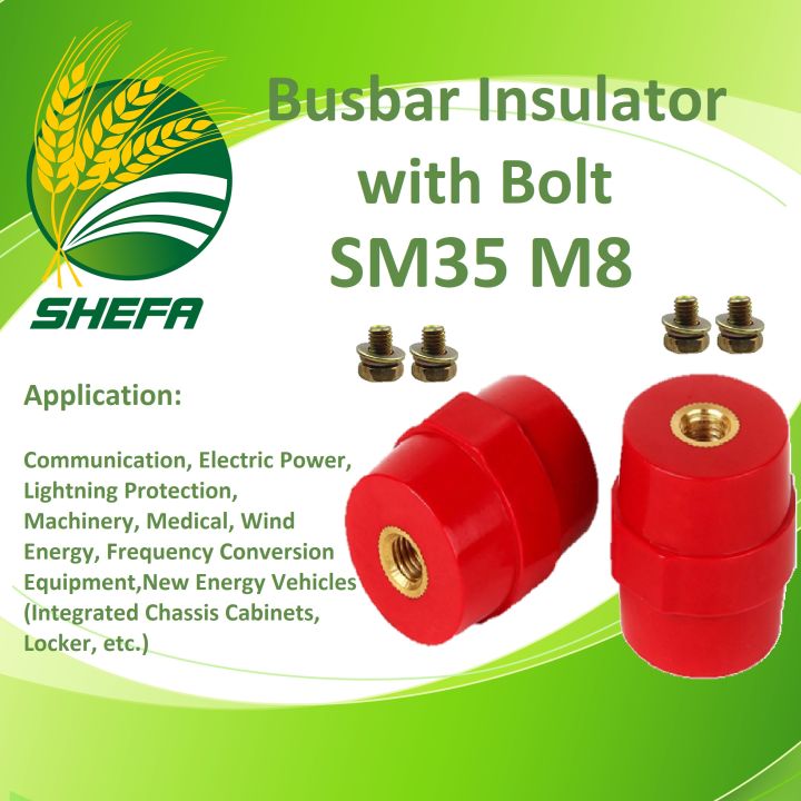 Busbar Insulator with Bolt SM35 M8, 10 pcs | Lazada PH