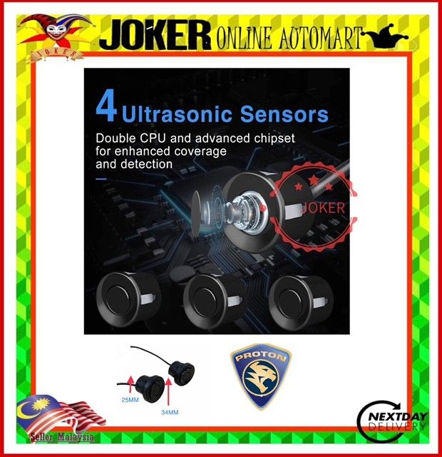 OEM PARKING REVERSE SENSOR 2 EYES / 4 EYES FOR PROTON WIRA / SAGA ...