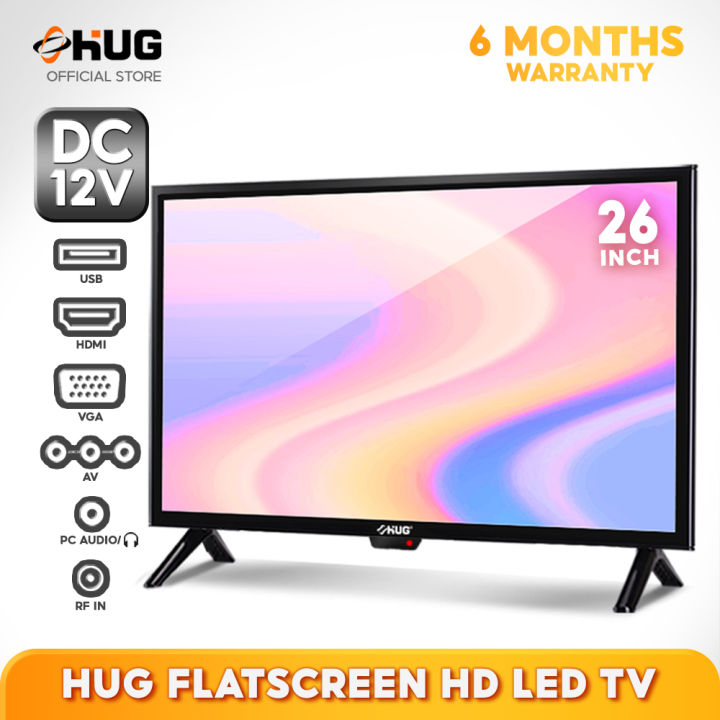 HUG 22" 24" 26" Brand New High Definition LED TV Wall Mountable Flat ...