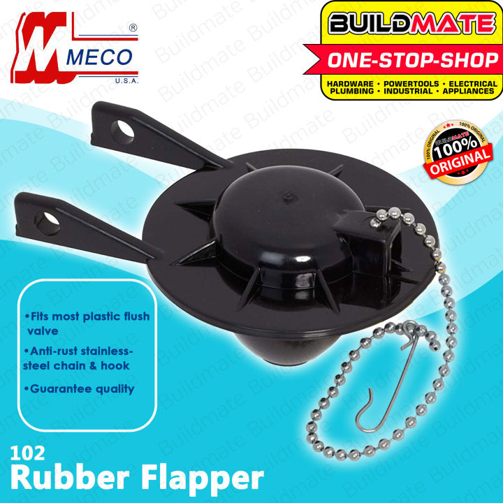 MECO Water Closet Toilet Tank Rubber Flapper Cover With Stainless Chain ...
