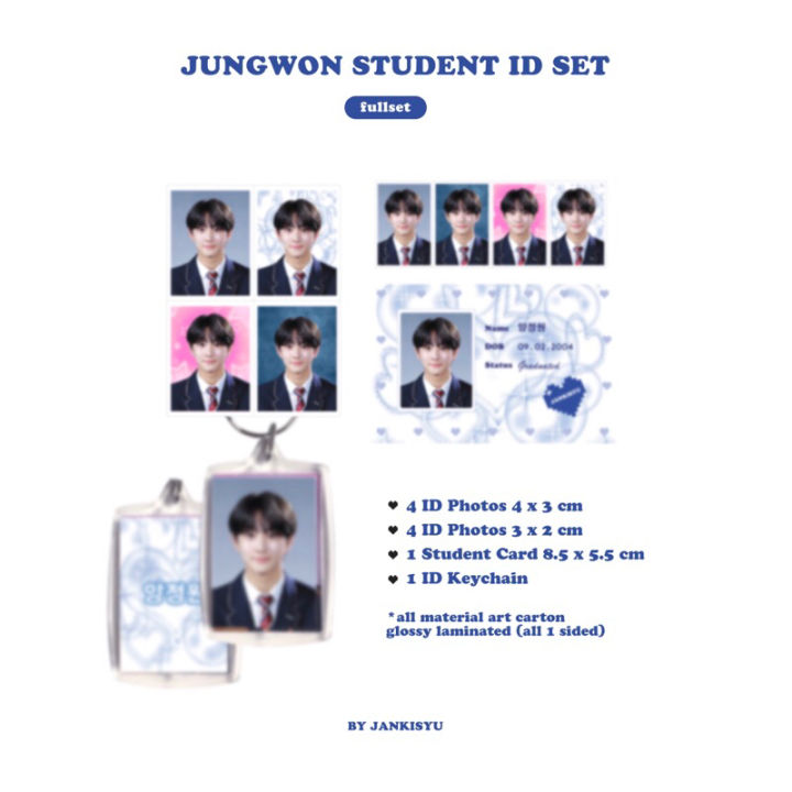 Enhypen Student id Set BY JANKISYU (pas foto id photo keychain) | Lazada PH