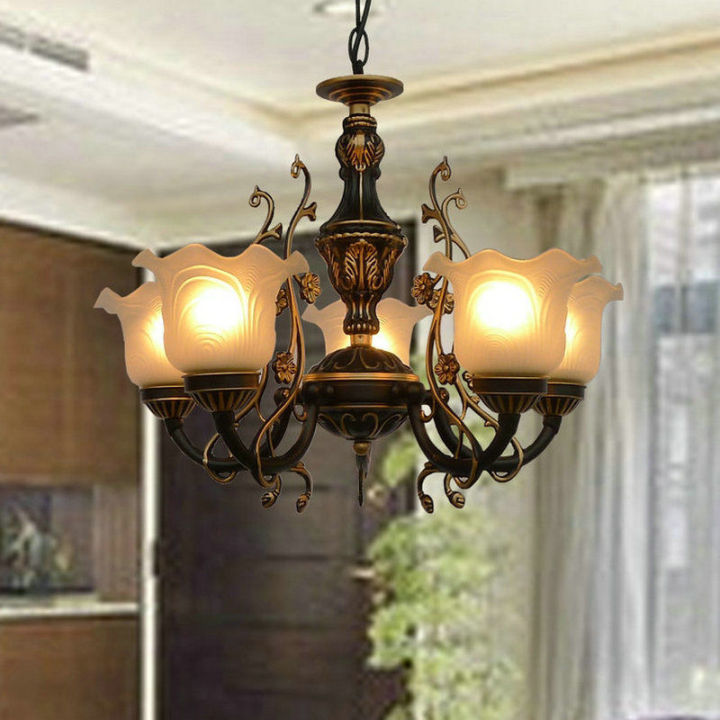 Vintage Chandelier For Living Room Center Light Ceiling Light Retro ...