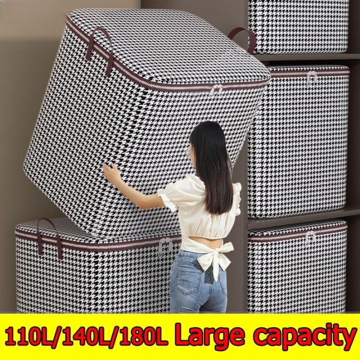 Storage Bag 180L Big Size Foldable Laundry Basket Clothes Storage Box ...