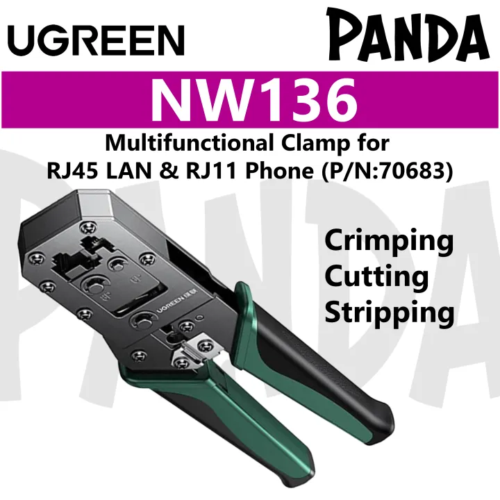 UGREEN NM136 Multifunctional Clamp For RJ45 LAN & RJ11 Phone (P/N:70683 ...