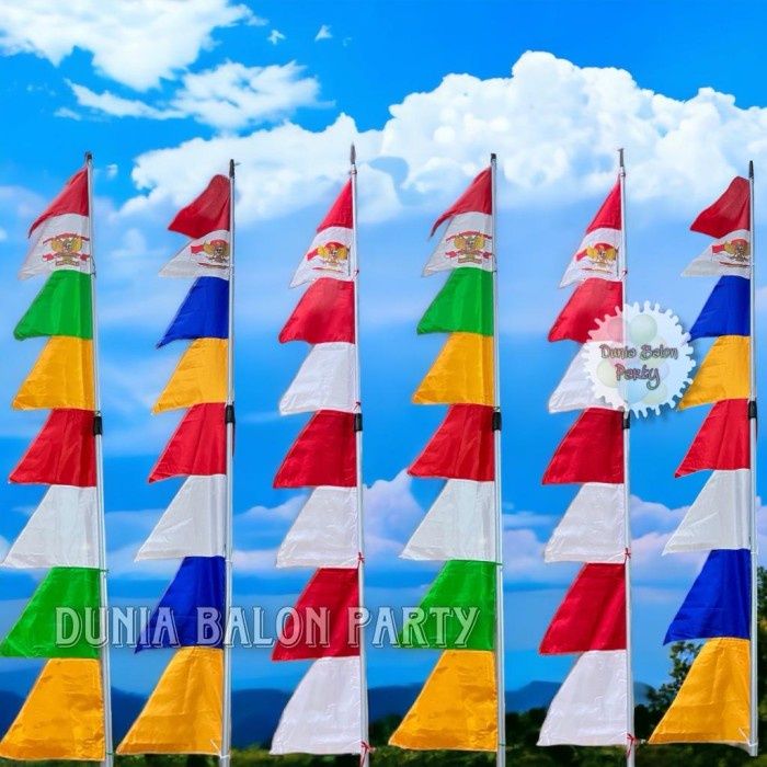 Bendera Umbul Umbul Garuda / Bendera Merah Putih Zig Zag 17 Agustus ...