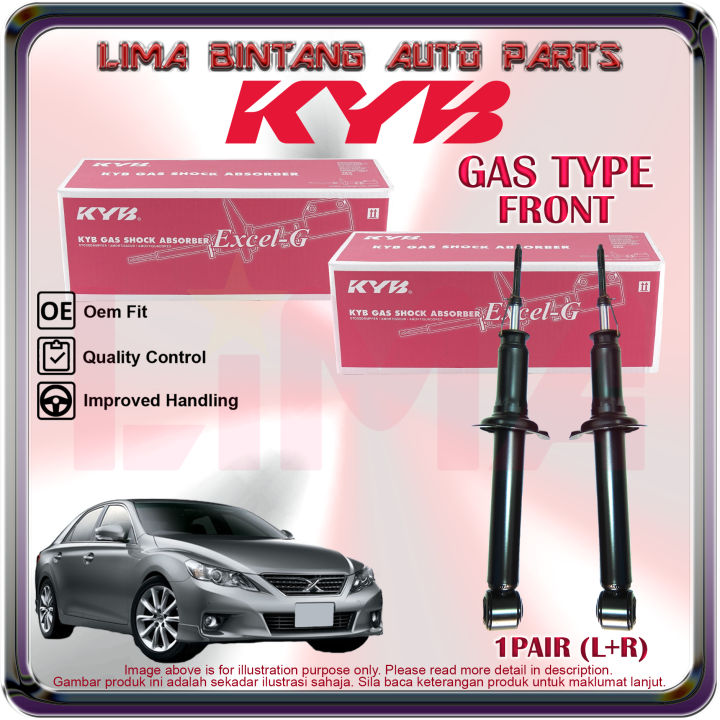 ( 1Pair ) Toyota Mark X GRX130 Front Shock Absorber Gas KAYABA KYB ...