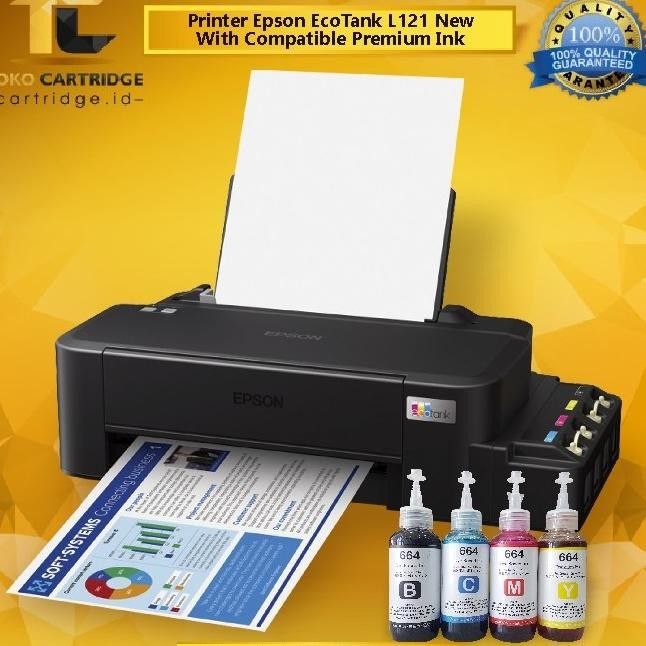 EF Printer Epson L121 ORIGINAL Pengganti L120 Ink Tank A4 Inktank L - Compatible Ink | Lazada ...