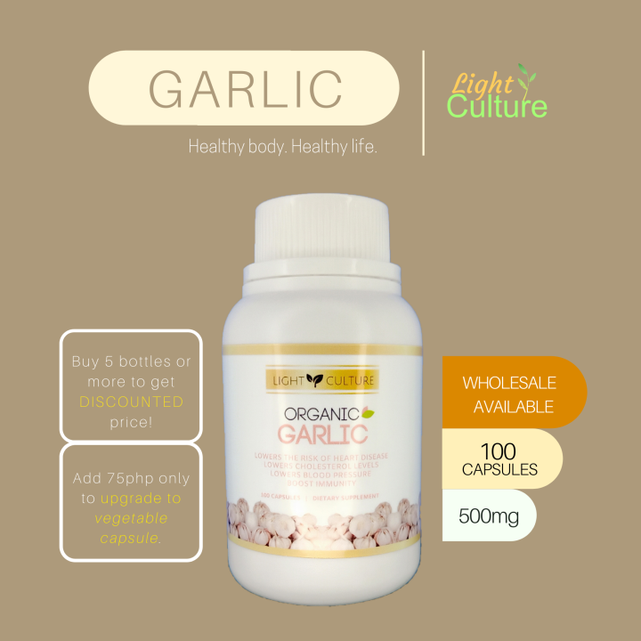 Garlic Capsule (100caps/500mg) Herbal Supplement | Lazada PH