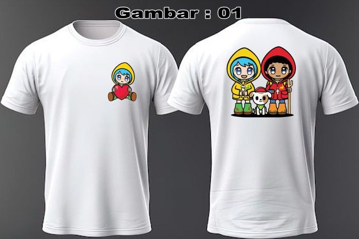 Kaos Katolik - Kaos Luce Friends / Yubileum 2025 / Maskot Vatican - Gbr ...